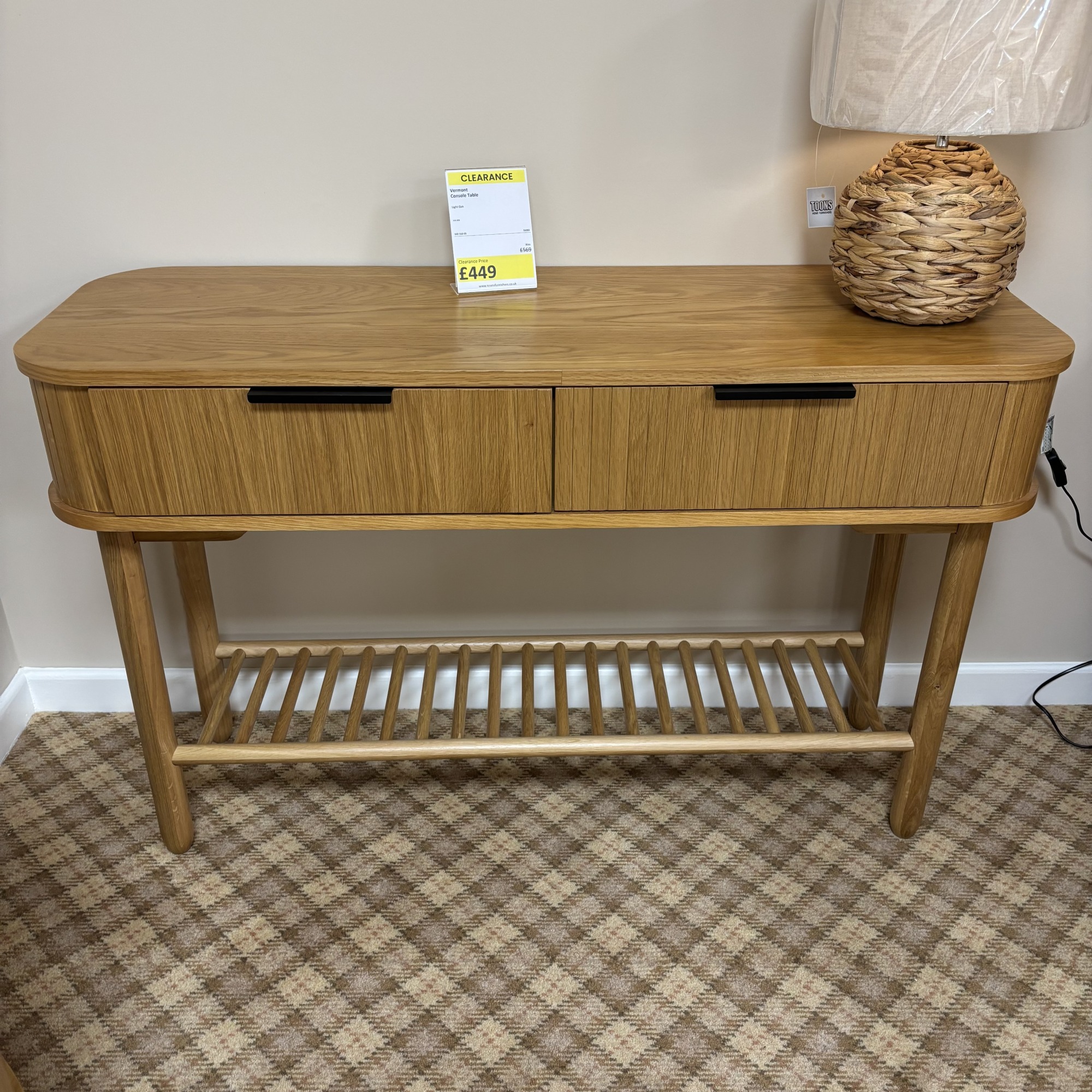 Vermont Console Table - Toons Furnishers